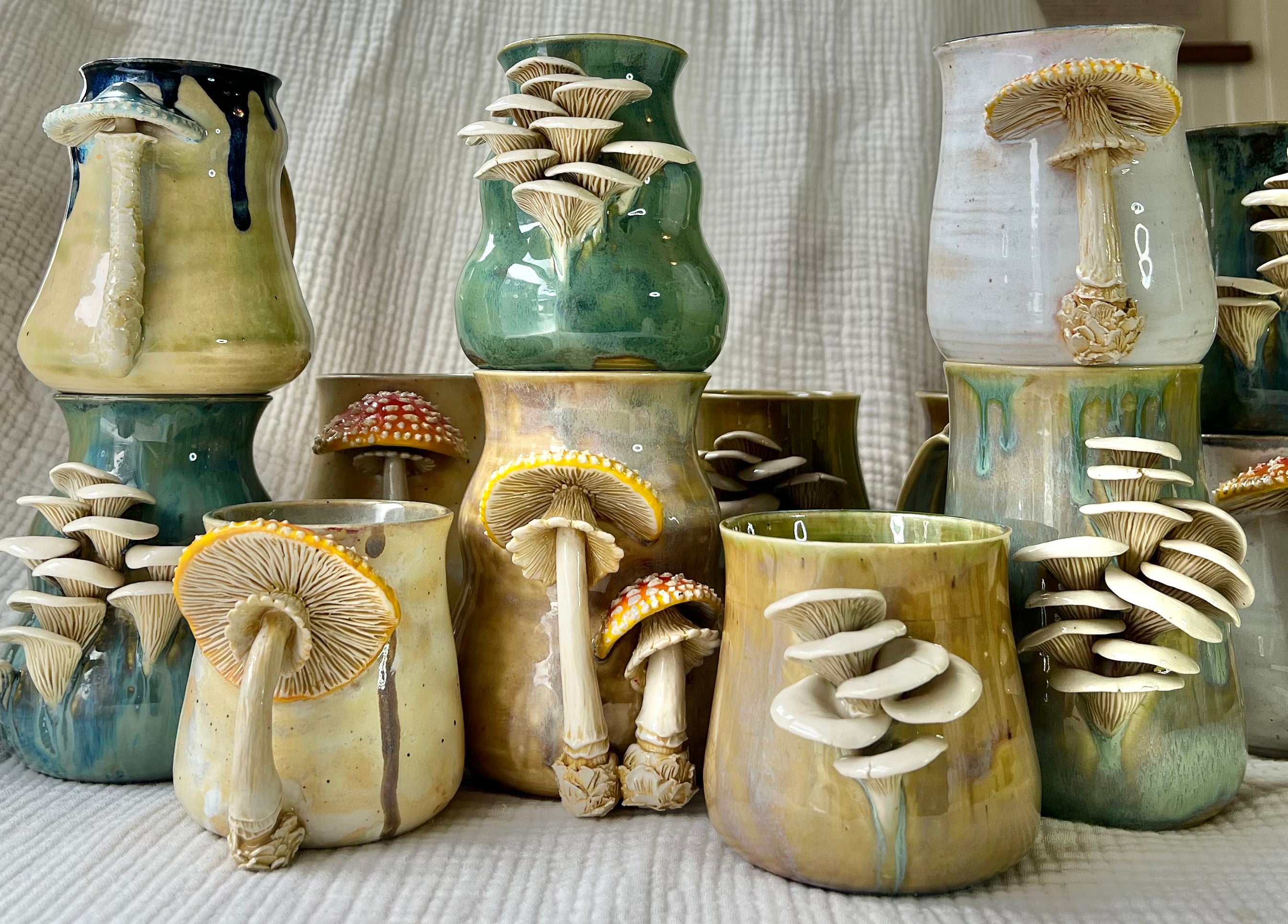 Fungi & Botanical Mugs – Haley's Pottery